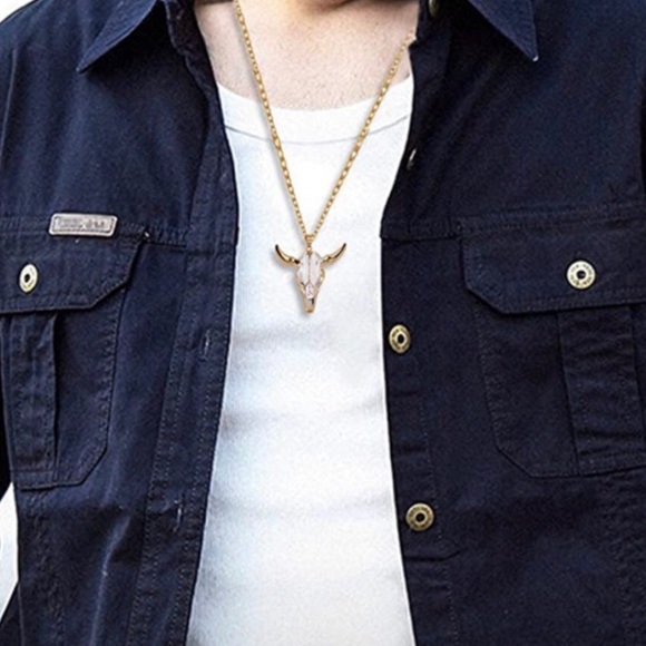 Jewelry | Bull Skull Horned Gothic Skeleton Cow Heifer Longhorn Western ...